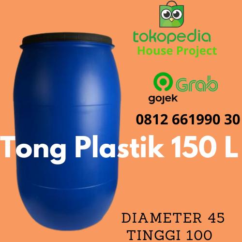 Jual Drum Air / Tong Sampah / Tong Biru Tebal / 150 L Liter Baru - 150 ...