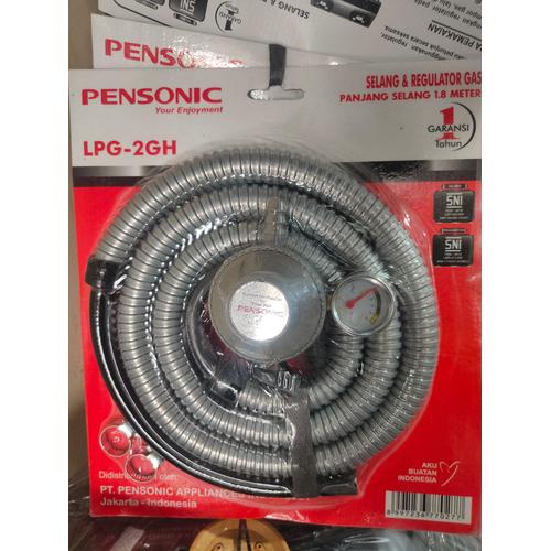 Jual selang dan regulator Gas PENSONIC LPG-2GH Panjang 1,8 meter - Kota ...
