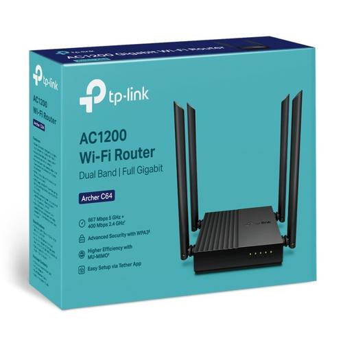 Jual TPL-INK Archer C64 AC1200 Dual Band Router 5Ghz MU-MIMO - Kota ...
