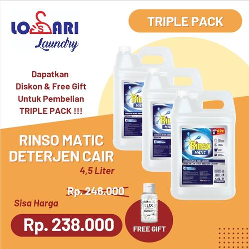 Jual RINSO MATIC DETERJEN CAIR PROFESSIONAL 5 LITER - 4.5 LITER TRIPLE ...