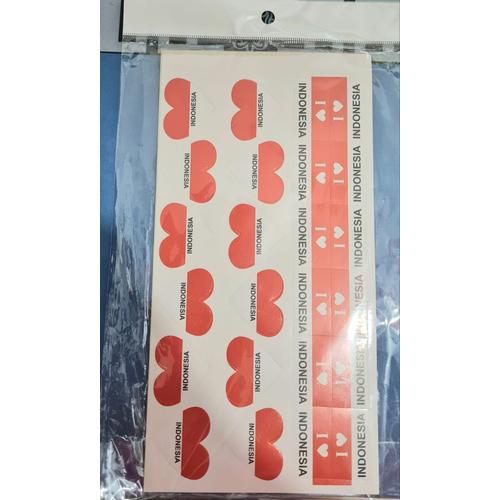Jual Sticker Kertas Tempel dengan tulisan " I Love Indonesia " - Kota ...
