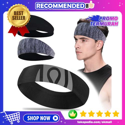 Promo Bandana Olahraga Pria Wanita Headband Elastic Sport Ikat Rambut ...