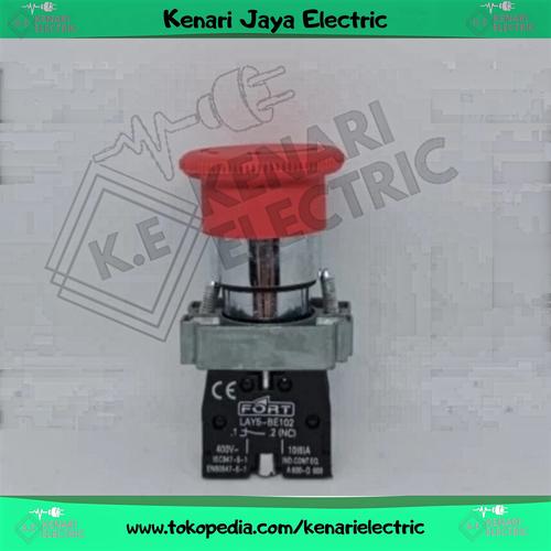 Jual Emergency Stop Fort 22mm LAY5-BC42 / Stop Emergency Fort 22mm ...