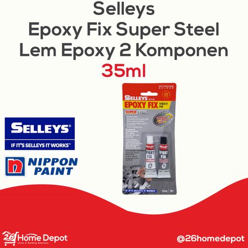 Jual Lem Epoxy 2 Komponen Epoxy Fix Selleys Super Steel 35ml - Kota ...