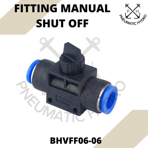 Jual Fitting push in pneumatic MANUAL SHUT OFF VALVE BHVFF06-06 ...