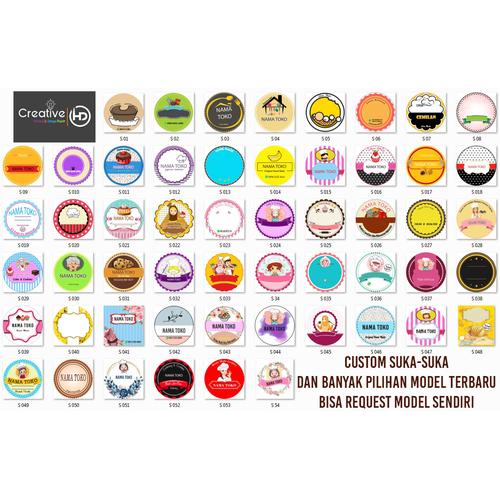 Jual STICKER LABEL KEMASAN + CUTTING custom label free Design - Kab ...