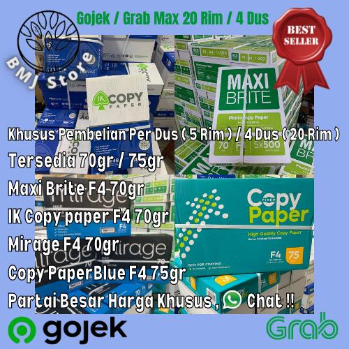 Jual Kertas Folio F4 Promo Grosir Per Dus ( 5 Rim ) / 4 Dus ( 20 Rim ...