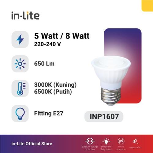 Jual Lampu INLITE PAR COB INP1607 5W 8W Mangkok Sorot Spot Light E27 ...