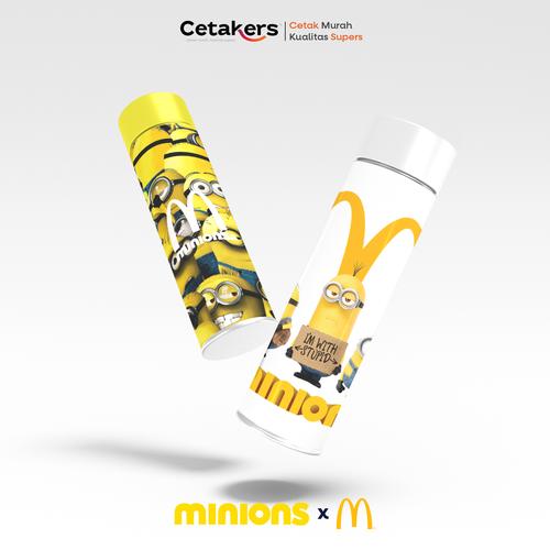 Jual BOTOL MINUM TUMBLER MINION X MCD TERMOS KADO PAKET SOUVENIR UNIK ...