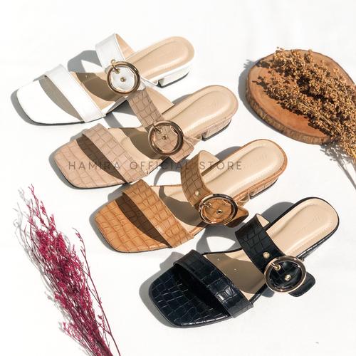 Jual HAMIRA Aruna Sandal Heels 3 cm - Coklat, 38 - Kab. Bogor - Hamira ...