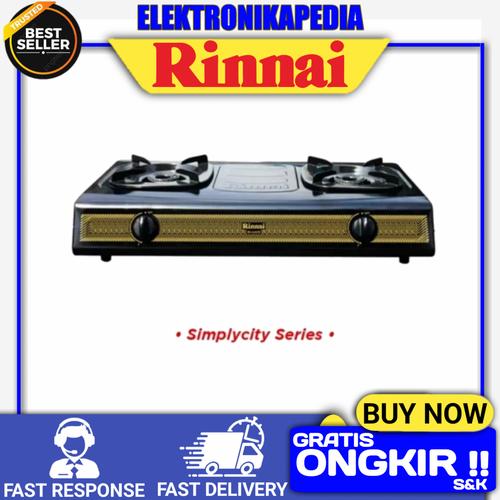 Jual KOMPOR GAS RINNAI RI522S KOMPOR GAS RINNAI 2 TUNGKU STAINLESS ...