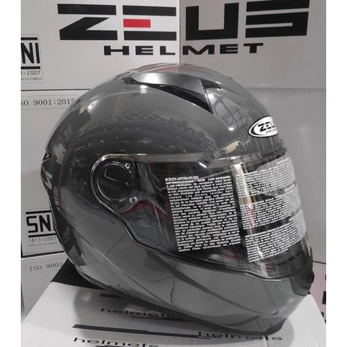 Jual ZEUS HELM ZS 811 GREY 11C - Flat v zs811c, M - Jakarta Utara ...