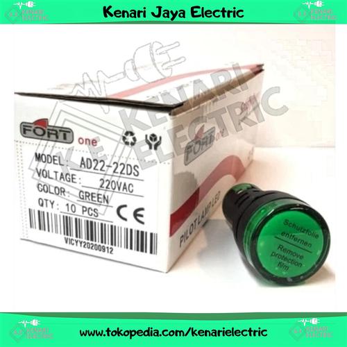Jual Pilot Lamp Fort 22mm 220v / LED indicator - Merah, 220VAC ...
