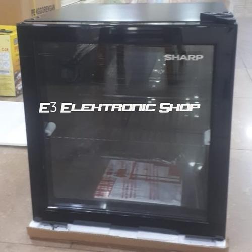 Promo Showcase Sharp SCH 50X FS Mini Glass Chiller Kaca 55L SCH50XFS ...