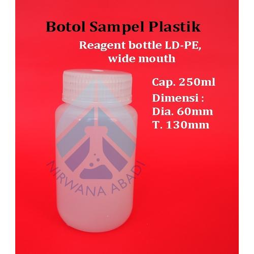 Jual Botol Sampel plastik LD PE 1000ml wide mouth | Reagent bottle ...