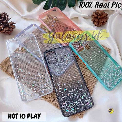 Jual Infinix Hot 10 / Hot 10 Play Case Glitter Dove Bling Star Candy ...