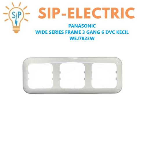 Jual PANASONIC FRAME 3 LUBANG PUTIH WEJ 7823W / WIDE SERIES 3 GANG 6 ...