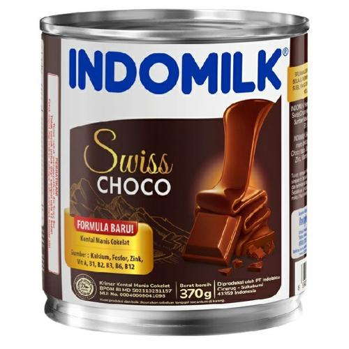Jual Indomilk Susu Kental Manis Coklat – Swiss Choco Kaleng 370gr ...