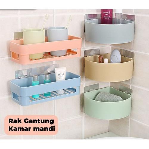 Jual Rakk Rack Gantung Holder Wadah Sabun Hoks Dinding Tembok Kamar ...