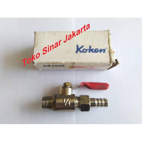 Jual Stop Kran Angin Kompresor Stopkran Kompresor Masak Air Cook 1/4 ...