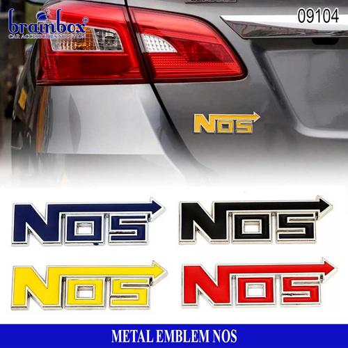 Jual Emblem Besi Logo NOS Metal Logo Tempelan Body Mobil - Biru - Kota ...