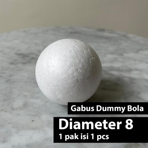 Jual Bola Gabus Sterofoam 8 cm (1pcs) / Styrofoam bulat / dummy ball ...