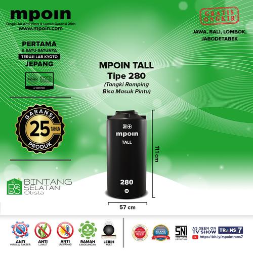Jual MPOIN TANGKI TOREN TANDON AIR/ KIMIA TANGKI RAMPING 280LTR SNI ...
