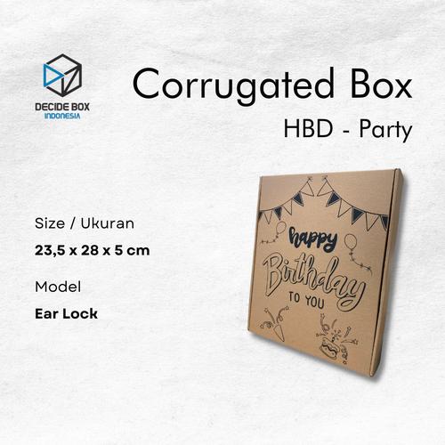 Jual Decide Box Indonesia - Corrugated Box Happy Birthday Party. - 23,5 ...