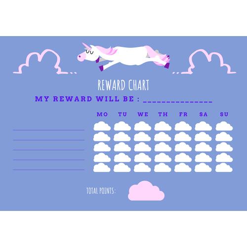 Jual reward chart weekly planner tabel reward anak jadwal pelajaran ...