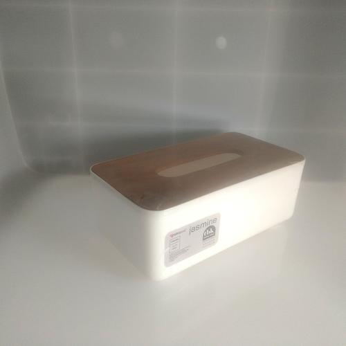 Jual tempat tisu tissue segi tutup kayu jasmine jasmin gbu besar - Kota ...