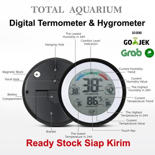 Jual Alat Thermometer dan Hygrometer Digital Ukur Suhu & Kelembaban ...