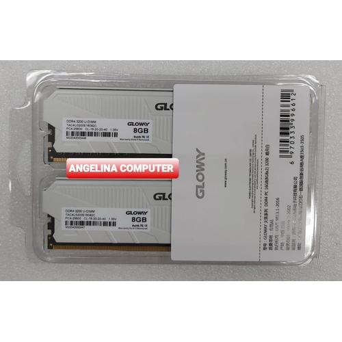 Jual RAM MEMORY RAMSTA GLOWAY WHITE LONGDIMM 16GB (8X2) DDR4 3200Mhz ...