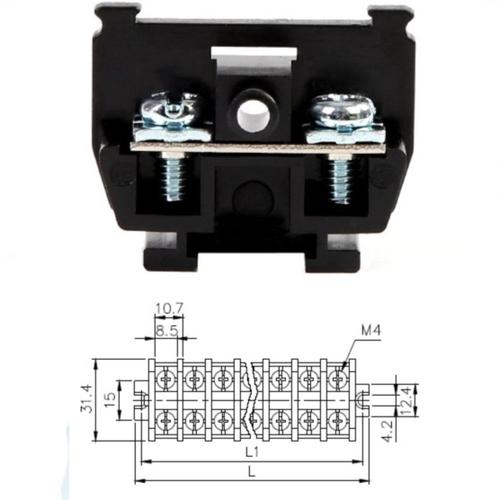 Jual Terminal Blok TBC-20 20A Rail Type Hitam - TBC-20A - Jakarta Pusat ...
