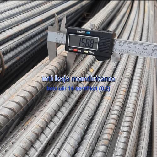 Jual Besi Beton Ulir 16 SNI FULL BERSERTIFIKAT / MILL CERTIFICATE (0,2 ...