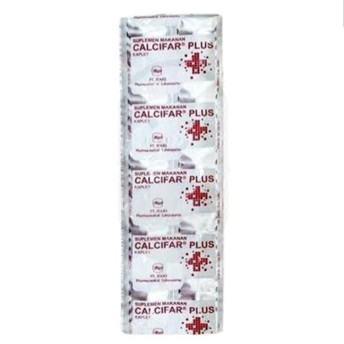 Jual calcifar plus kaplet kalsium 10's 10 tablet / strip - Kab ...