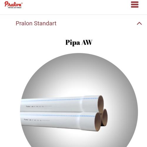 Jual Pipa PVC merk Pralon Standart AW (putih) uk. 10" per batang 4 ...