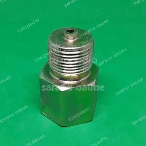 Jual nepel adapter besi galvanis 1/2"npt drat dalam x m20x1.5 drat luar ...