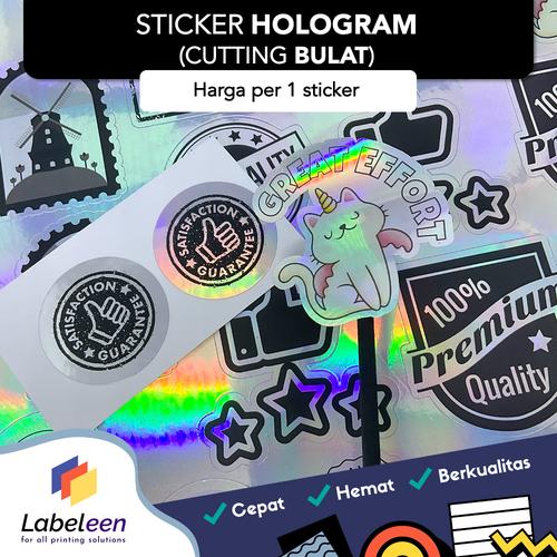 Jual CETAK STICKER HOLOGRAM BULAT CUSTOM | STIKER SEGEL THANKYOU MURAH ...