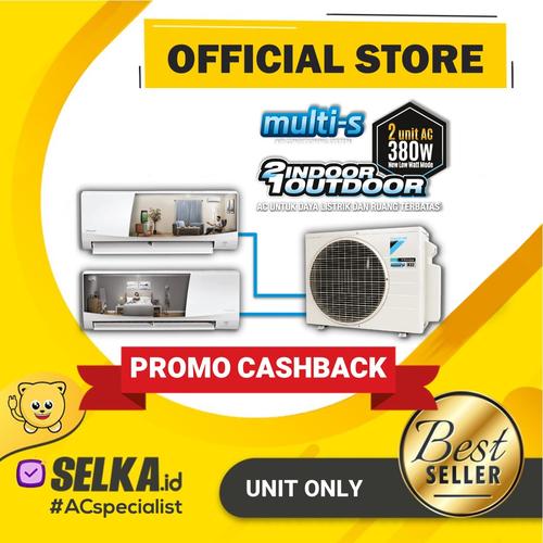Promo AC DAIKIN MULTI S 2 KONEKSI 2MKC20VVM INVERTER [1/2 PK + 1/2 PK ...