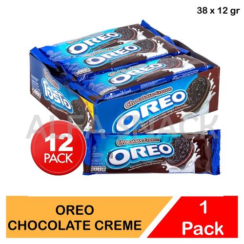 Jual Biskuit Mondelez Oreo Chocolate Creme (12 pcs x 38 gram) - Kab ...