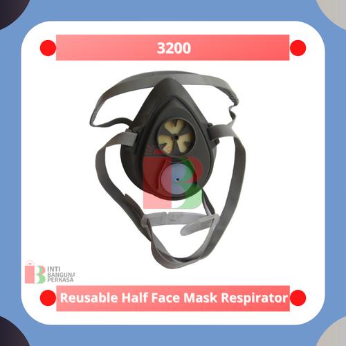 Jual Reusable Half Face Mask Respirator 3M, 3200 - Kota Batam - INTI ...