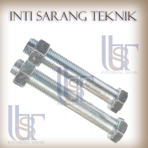 Jual Baut Mur 24 x 100 / bmp m24 x 100mm galvanis / bmp m24 x 100 murah - Jakarta Pusat - inti ...