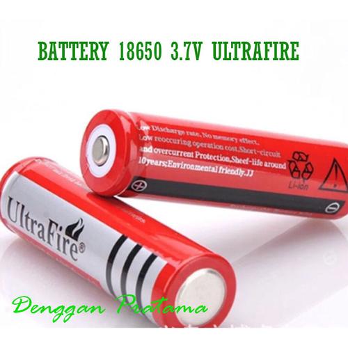 Jual Battery Baterai 18650 Button Top Recharge Cas UltraFire - Kota ...