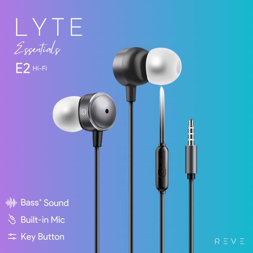 Jual Reve Lyte E2 Wired In-Ear Bass Headset With Built-in Mic Handsfree ...