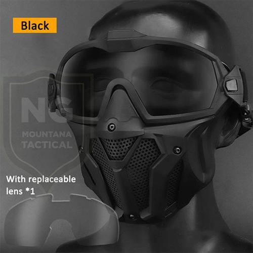 Jual Emerson Gear Airsoft Mask Detachable Anti-fog Full Face Mask With ...