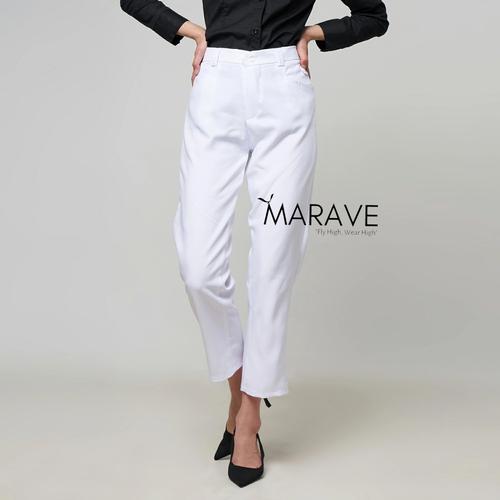 Jual Celana Panjang Putih Wanita Celana Kerja Wanita Jumbo - Putih, 5XL - Jakarta Barat - marave ...