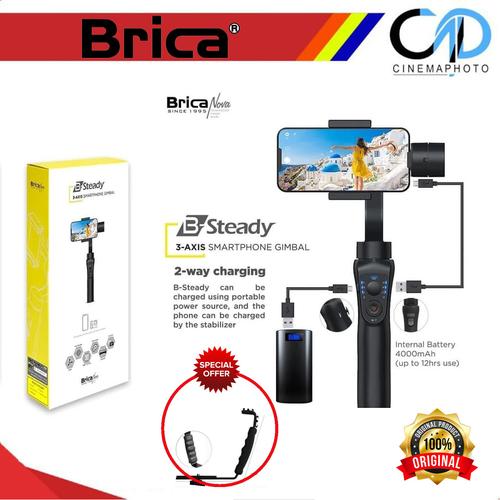 Jual Brica B-Steady 3 Axis Gimbal Stabilizer For Smartphone - STEADY ...