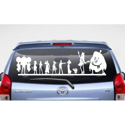 Jual Sticker Cutting One Piece Siluet Vinyl Decal Mobil Motor Anime ...