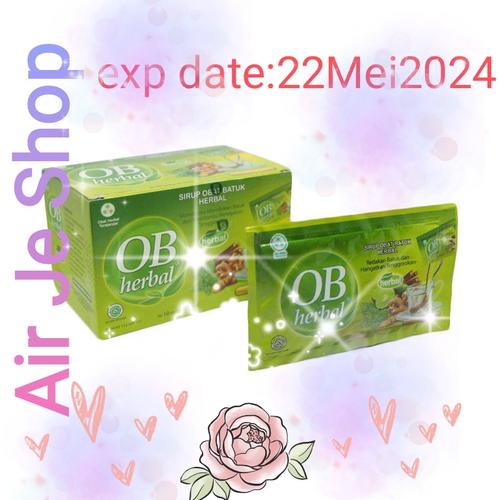 Jual OB Herbal Sirup 10 sachet - Jakarta Timur - AirJe Shop | Tokopedia