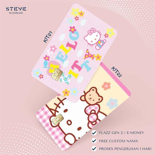 Promo Flazz Gen 2 BCA Emoney Mandiri Hello Kitty Custom Nama FG2006 ...